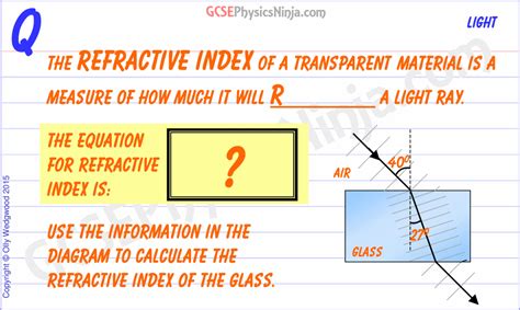 Refractive Index Equation Gcse Tessshebaylo