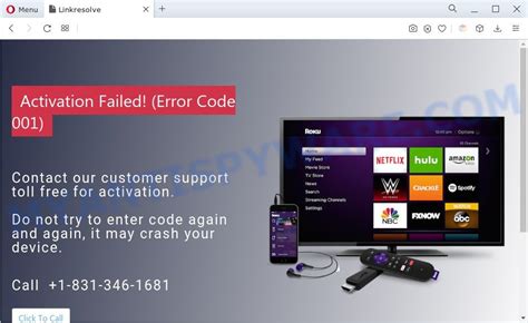 how to remove activation failed error code 001 pop ups virus