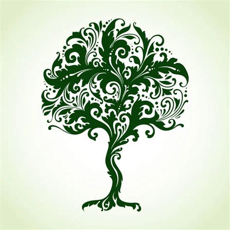 Curly Tree Vector Art Stock Images Depositphotos