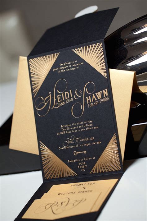 Art Deco Invitation Template