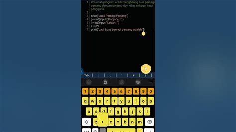 Soal Program Python Dasar Menghitung Luas Persegi Panjang Coding Pythonprogramming Pytho