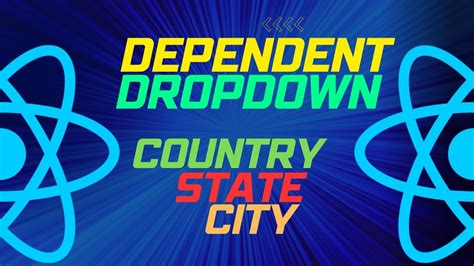 Dependent Dropdown In React Typescript Country State City With Api And Local Data Youtube