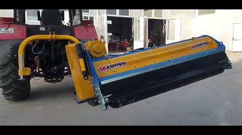 Страничен мулчер за комунални услуги Zanon модел ТМС 1600 Youtube