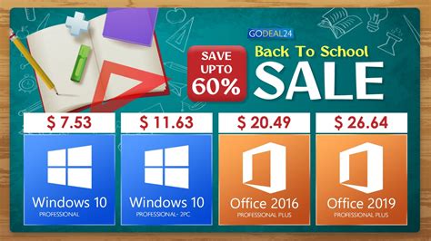 Back To School Sale Cheapest Office And Windows 10 7 On Godeal24