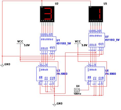 计数、译码、显示电路multisim仿真一位显示的自动计数电路板 Csdn博客