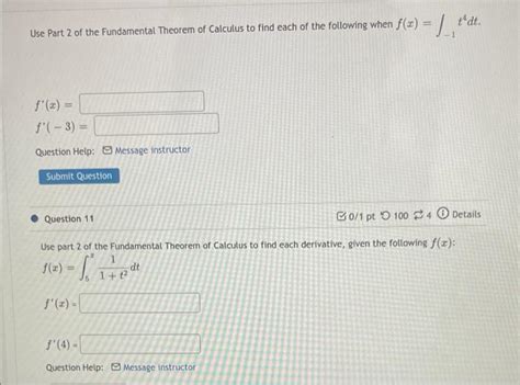 solved use part 2 of the fundamental theorem of calculus to