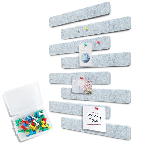 Buy Uoisaiko Felt Pin Board Bar 38cm X 5cm Pack Of 8 Bulletin Board