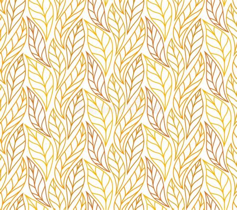 Geometric Leaves Vector Seamless Pattern Abstract Vector Texture Leaf