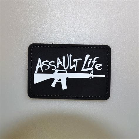 Assault Life Live Pvc Patch Morale Funny Army Force Uniform Etsy
