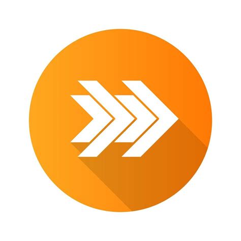 Double Arrows Flat Design Long Shadow Glyph Icon Fast Forward Right Arrowhead Rewinding Button