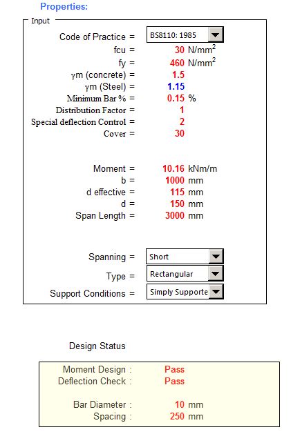Slab Design Base On BS Code