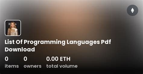 List Of Programming Languages Pdf Download Collection Opensea