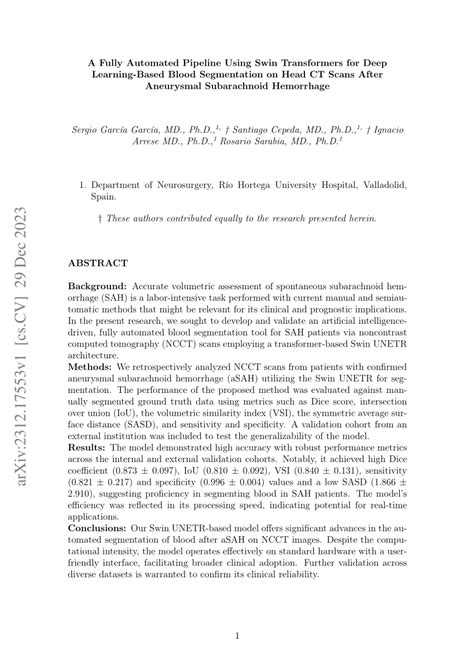 pdf a fully automated pipeline using swin transformers for deep