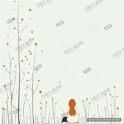 Ai创作图蒲公英的约定女孩壁纸 孤单的小女孩插画 蒲公英的约定女孩图片 蒲公英的约定女孩图 女孩背影女孩插画 孤独背影插画 孤独感插画 地平线