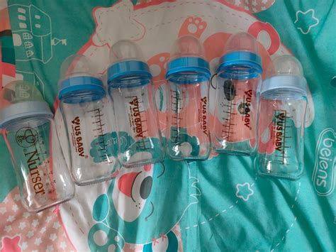 六支合售US BABY 優生寶貝 Nurser 史努比 玻璃寬口奶瓶 200ml 嬰兒及兒童 護理及哺育用品 母乳及奶瓶在旋轉拍賣