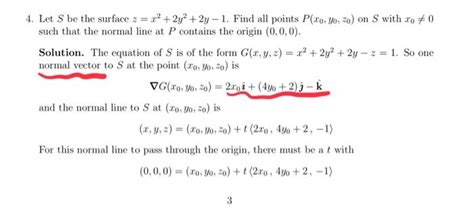 Solved Why Can Calculate Normal Vector Like This Isnt This Chegg Com
