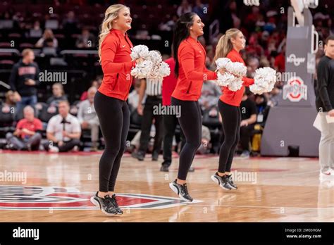 Columbus Ohio Usa 3rd Dec 2022 Ohio State Buckeyes Cheerleaders
