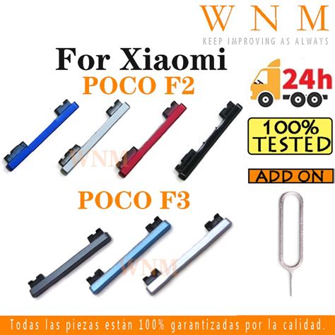Power Button For Xiaomi POCO F2 F3 Power Volume Side Button Keys Button On Off Volume Up And