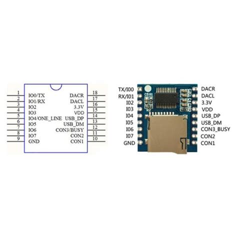 buy xy v17b mini serial control mp3 player audio voice module online in