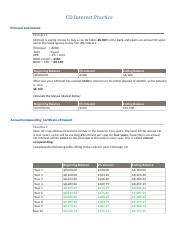 Understanding CD Interest And Compounding Examples And Course Hero