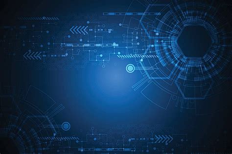 Abstract Vector Template Technology Shape Concept Vector Technology