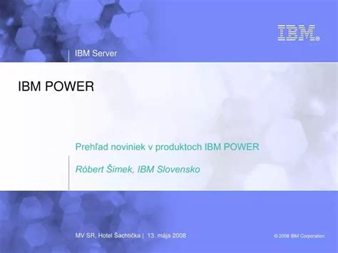 PPT IBM POWER PowerPoint Presentation Free Download ID