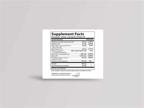 Vitamin B Complex The Golden Dose