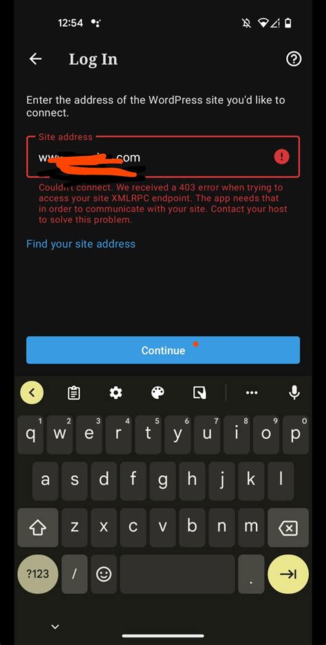 How To Fix This Error Im Receiving From The Wp App Rwordpress