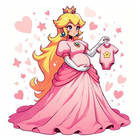 Pregnant Princess Peach 6 By Belliesrlovely3 On Deviantart
