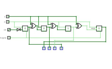 circuitverse 4 bit up down counter