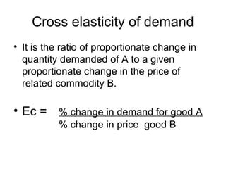 Types Of Elasticity PPT