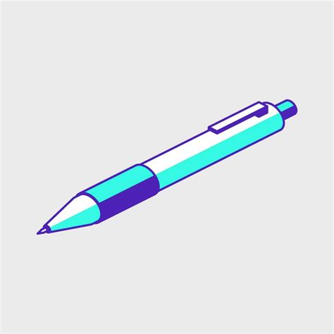 Pen Isometric Vector Illustration Vector Art At Vecteezy