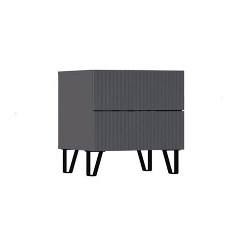 Тумба прикроватная Мебельная компания «МиФ Тумбы прикроватные Оливия 2 ящика 50x44 2x53 см