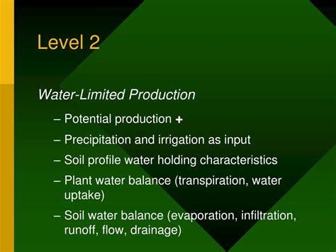 PPT Crop Simulation Modeling PowerPoint Presentation Free Download ID