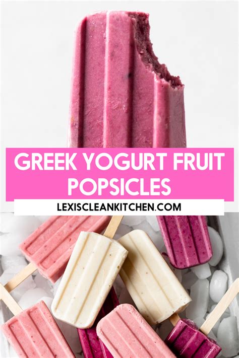Greek Yogurt Popsicles Recipe Yogurt Popsicles Greek Yogurt