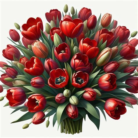 Красные тюльпаны