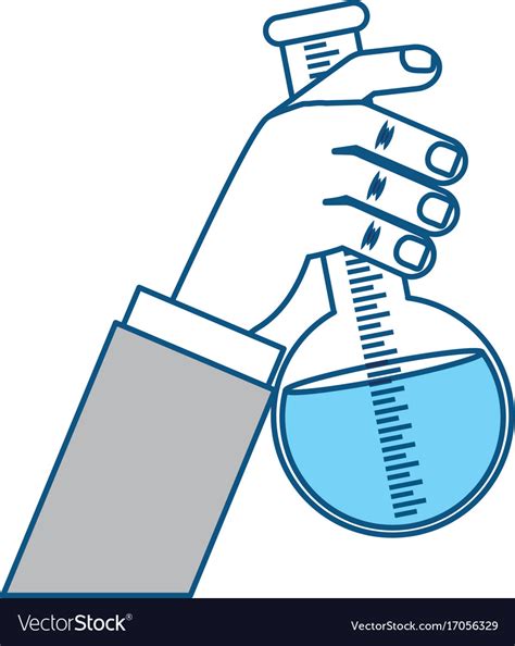 Flask For Chemistry Lab Royalty Free Vector Image