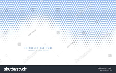 Triangles Halftone Geometric Pattern Abstract Vector Stock Vector Royalty Free 2171944641