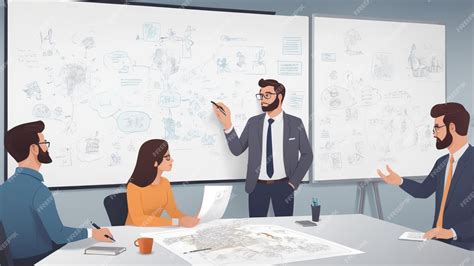 Brainstorming Solutions Collaborative Problemsolving Premium Ai Generated Image