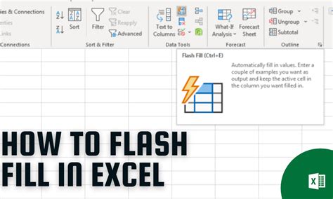 How To Flash Fill In Excel Earn And Excel