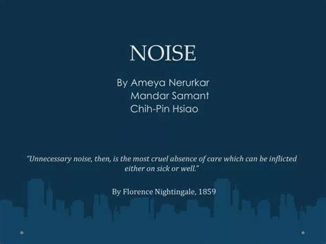 PPT NOISE PowerPoint Presentation Free Download ID