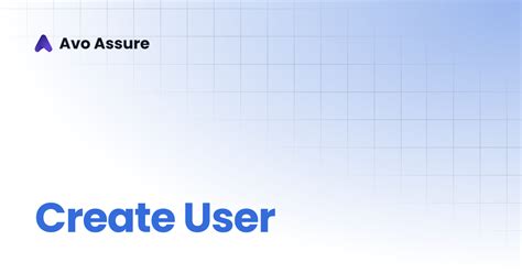 Create User Avo Assure