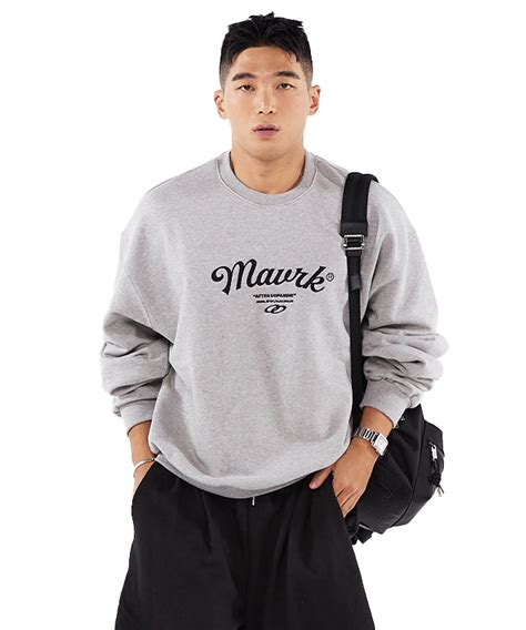 도파민 오버핏 벌룬 맨투맨티셔츠 2color 에이블리