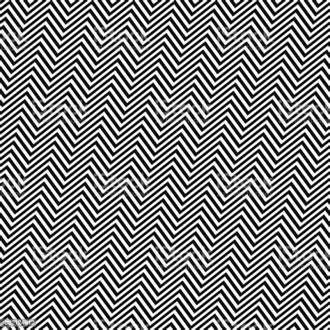 Black White Angular Seamless Zig Zag Line Pattern Stock Illustration