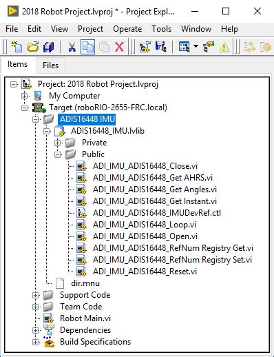 Using The Adis16448 Imu In Labview Analog Devices Wiki