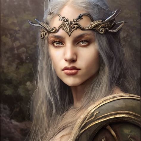 Ukraine Girl Female Noble Born Half Elf Druid Jaheira Brown H