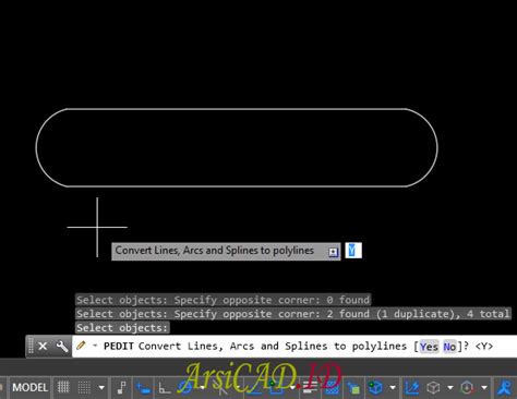 Mengkonversi Multiple Objek Menjadi Single Polyline Di Autocad Arsicadid