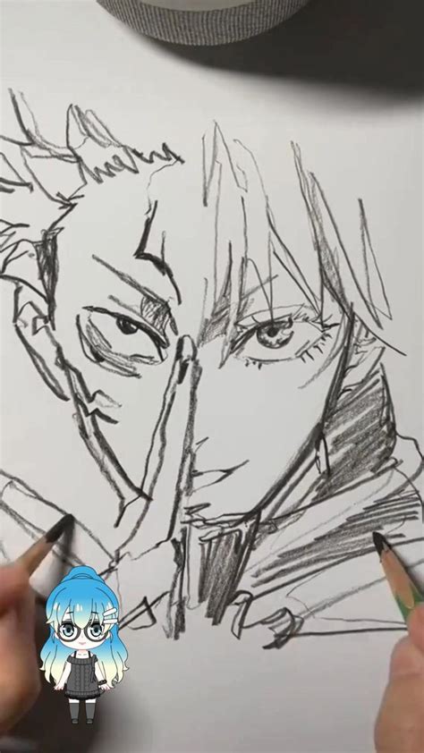 How To Draw Gojou Satoru And Sukuna Jujutsu Kaisen Drawing Inspiration Tutorial In