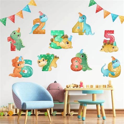 Стикер за стена Комплект за Рожден Ден с Динозаври Demonte Bg