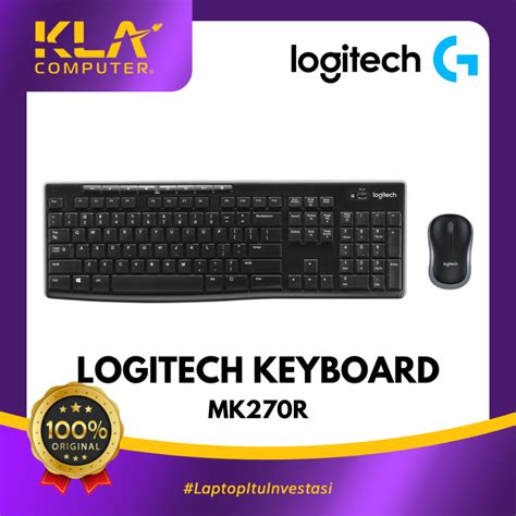 Jual Logitech Mk270r Combo Keyboard Mouse Wireless Shopee Indonesia